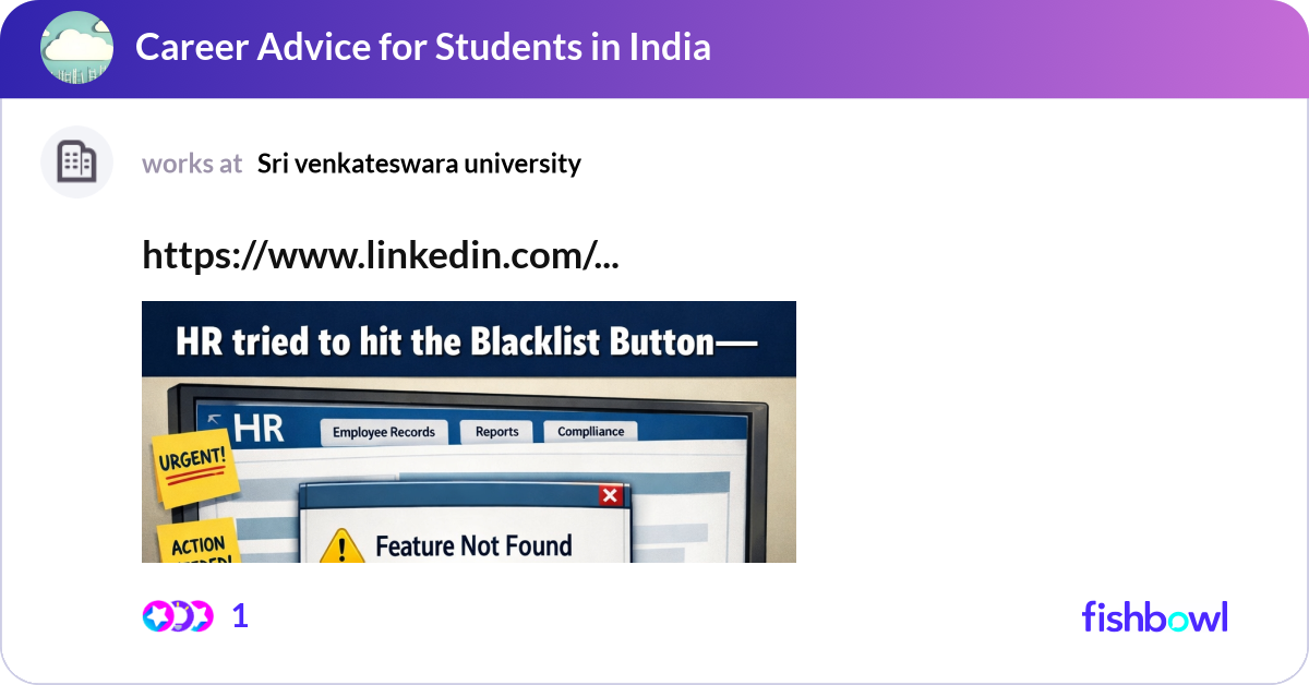 https://www.linkedin.com/posts/bhargavihr_hr-tried... | Fishbowl