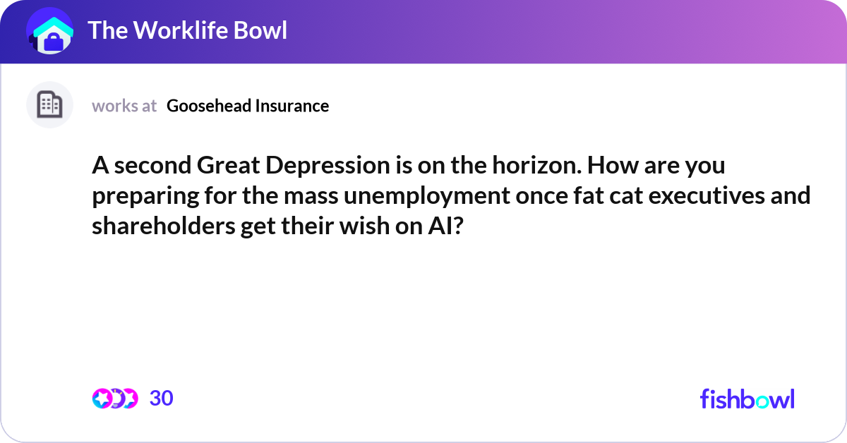 A second Great Depression is on the horizon. How a... | Fishbowl