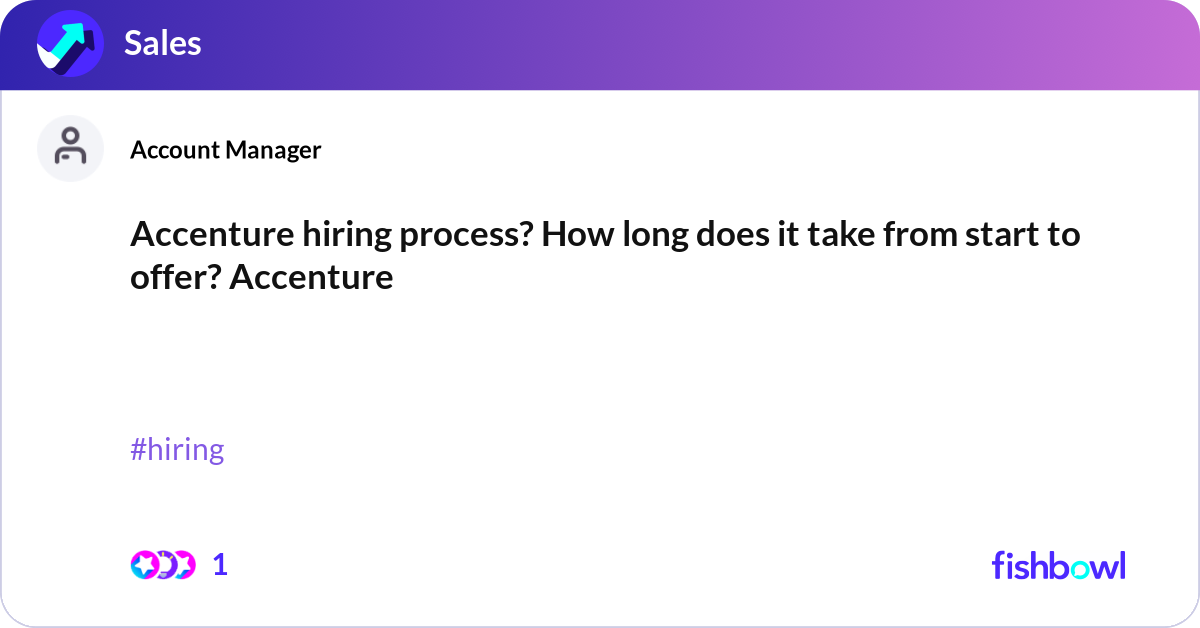 Accenture hiring process? How long does it take fr... | Fishbowl