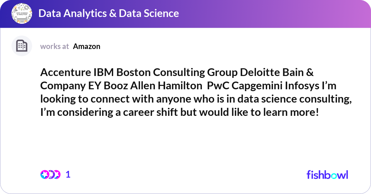 Accenture IBM Boston Consulting Group Deloitte Bai... | Fishbowl
