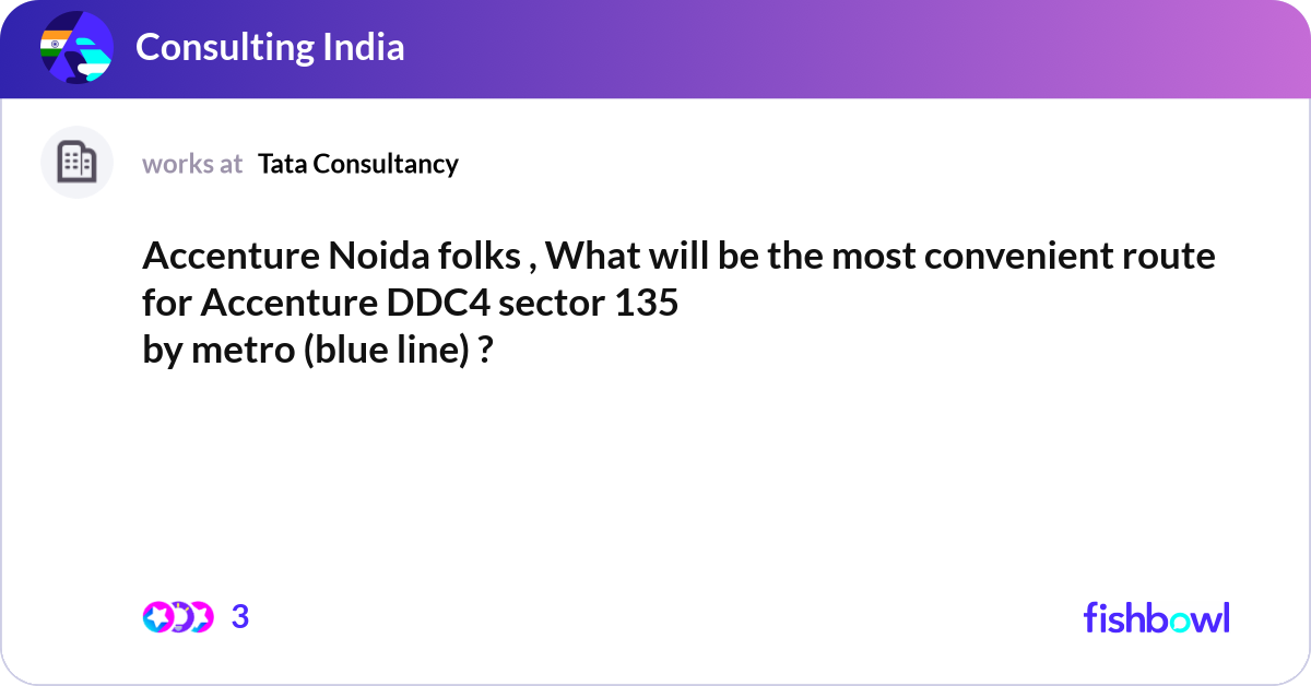 Accenture Noida folks , What will be the most conv... | Fishbowl