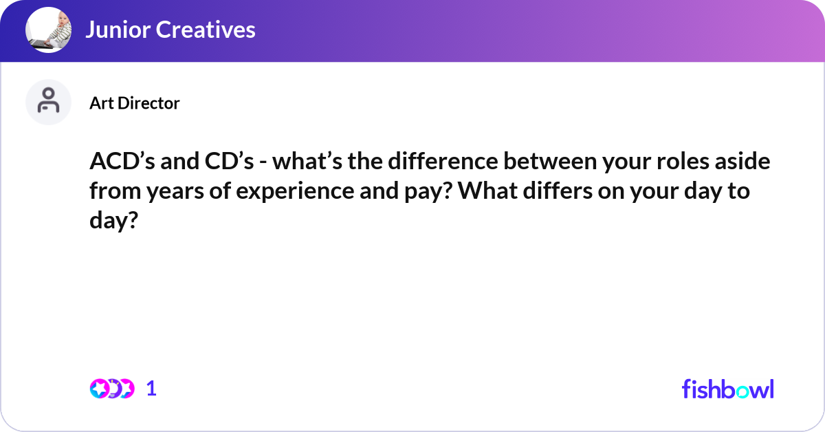 ACD’s and CD’s - what’s the difference between you... | Fishbowl