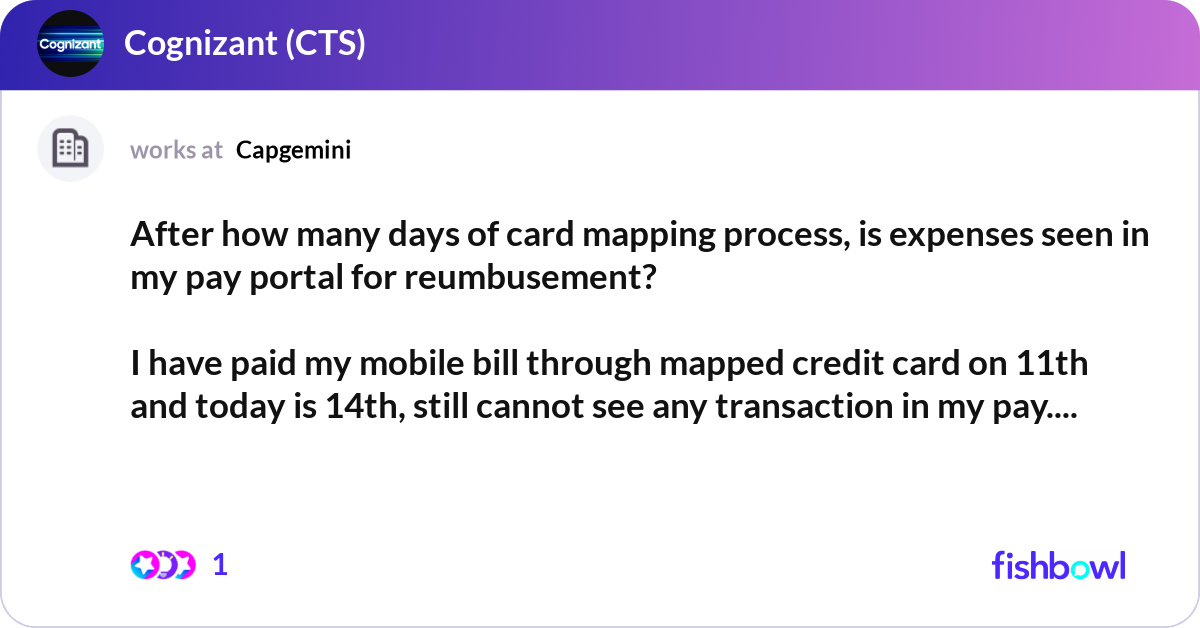 After how many days of card mapping process, is ex... | Fishbowl