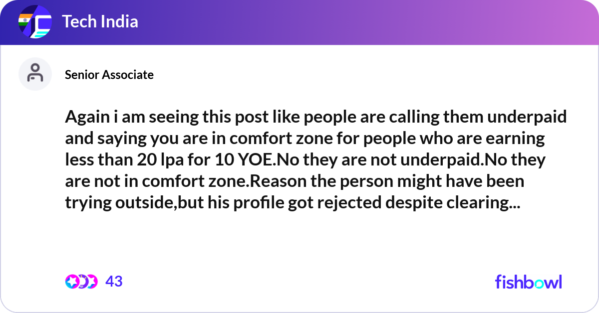 Again i am seeing this post like people are callin... | Fishbowl