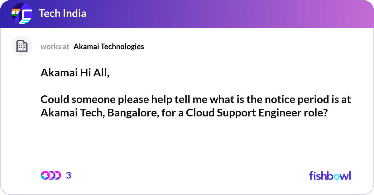 Akamai Hi All, Could someone please help tell me ... | Fishbowl