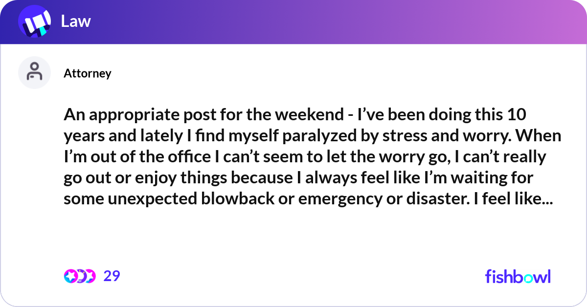 An appropriate post for the weekend - I’ve been do... | Fishbowl