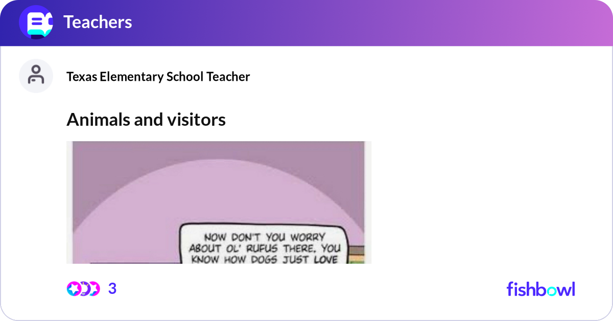 Animals and visitors | Fishbowl