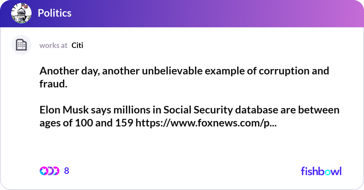 Another day, another unbelievable example of corru... | Fishbowl