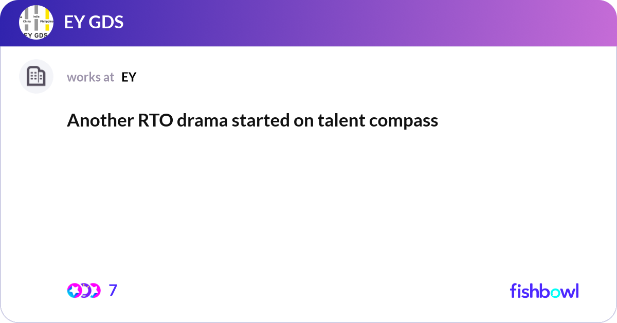 Another RTO drama started on talent compass | Fishbowl