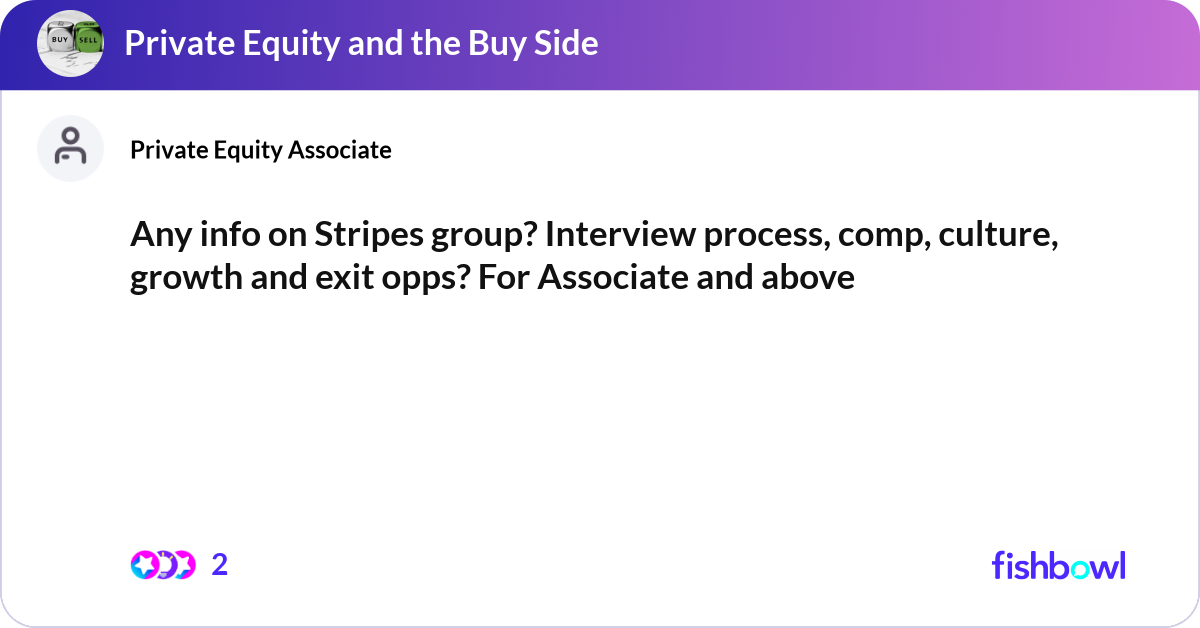 Any info on Stripes group? Interview process, comp... | Fishbowl