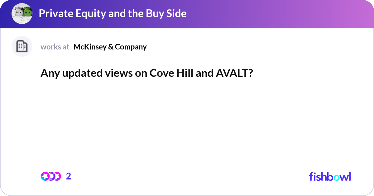 Any updated views on Cove Hill and AVALT? | Fishbowl