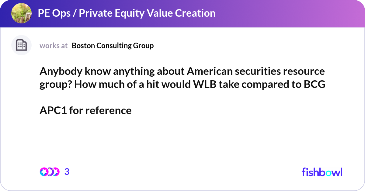 Anybody know anything about American securities re... | Fishbowl