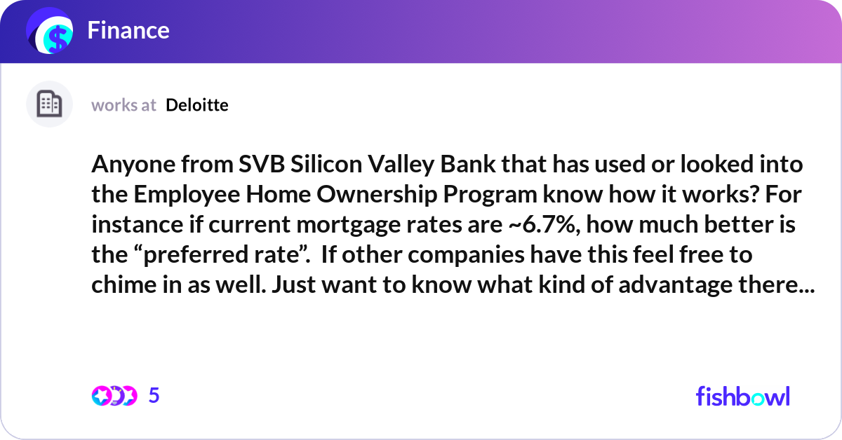 Anyone from SVB Silicon Valley Bank that has used ... | Fishbowl