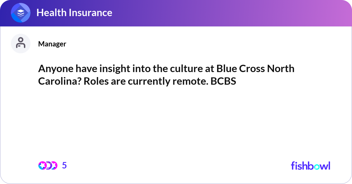 Anyone have insight into the culture at Blue Cross... | Fishbowl