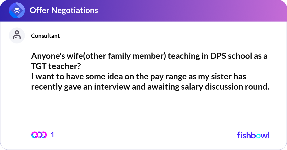 Anyone's wife(other family member) teaching in DPS... | Fishbowl