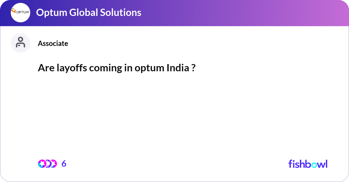 Are layoffs coming in optum India ? | Fishbowl