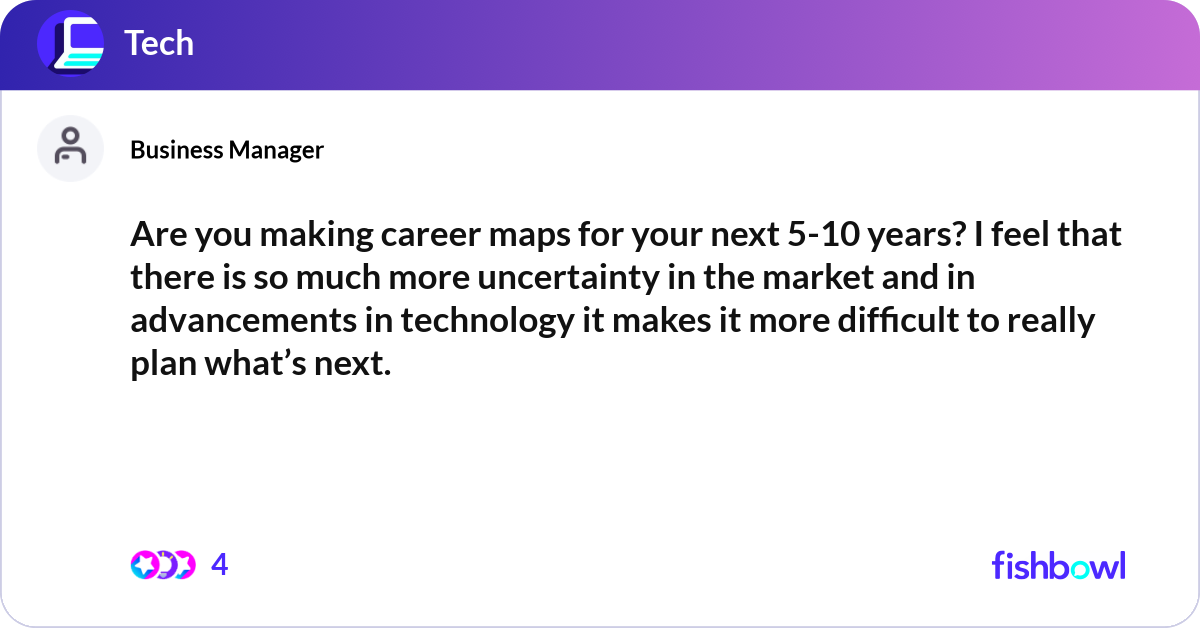 Are you making career maps for your next 5-10 year... | Fishbowl