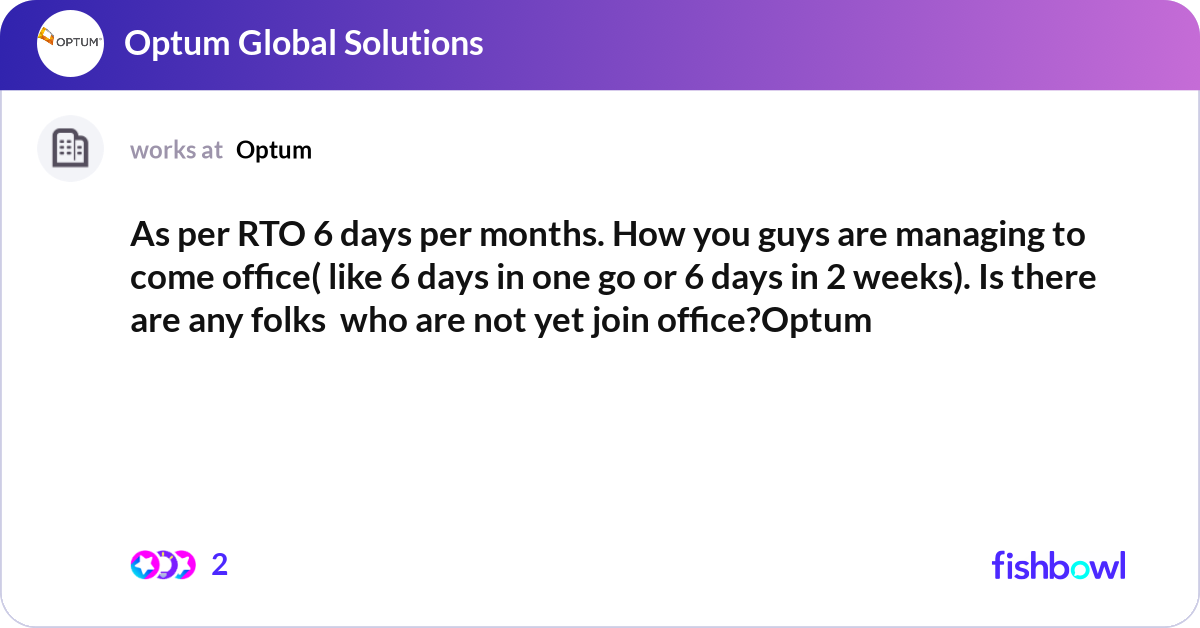 As per RTO 6 days per months. How you guys are man... | Fishbowl