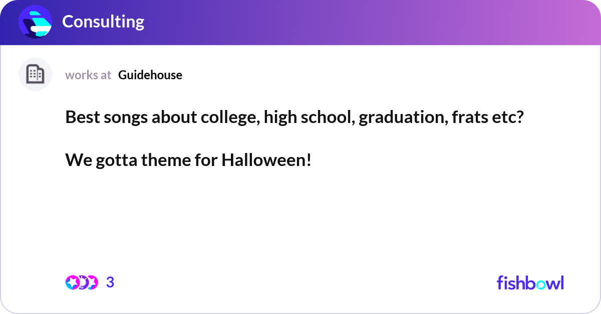 Best songs about college, high school, graduation,... | Fishbowl