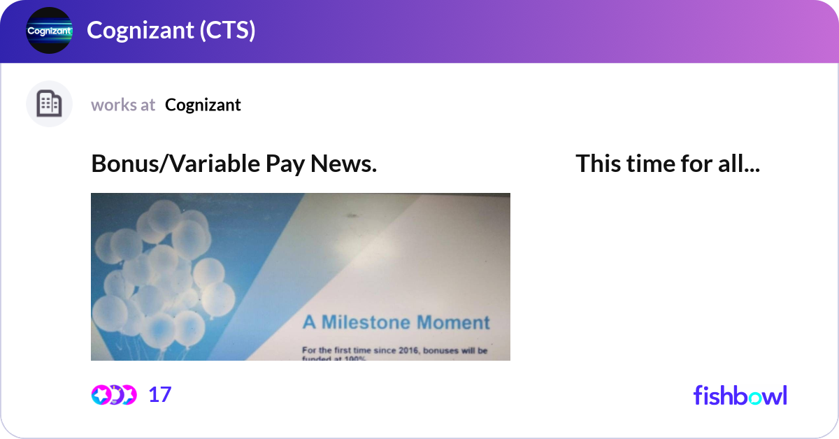 Bonus/Variable Pay News. ... | Fishbowl