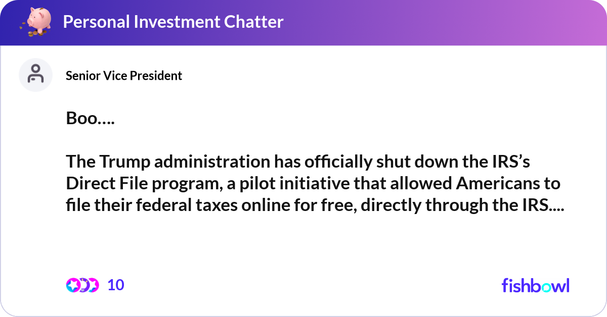Boo…. The Trump administration has officially sh... | Fishbowl