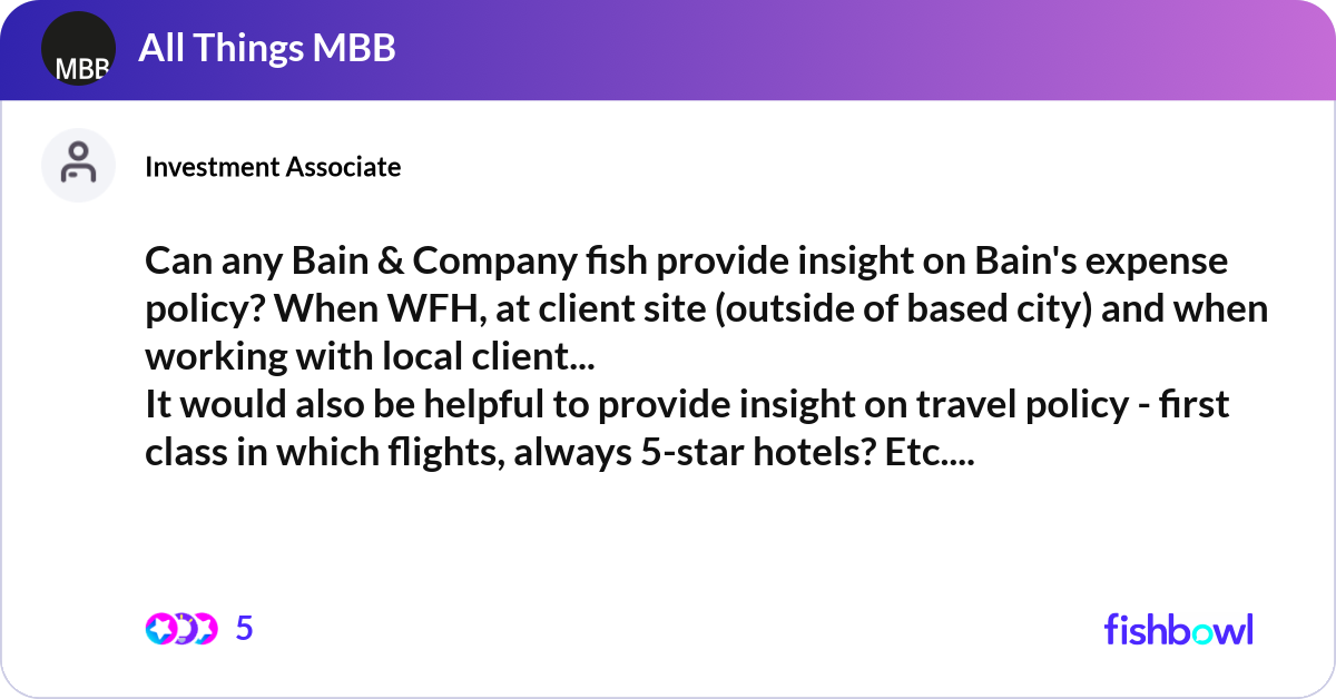 Can any Bain & Company fish provide insight on Bai... | Fishbowl