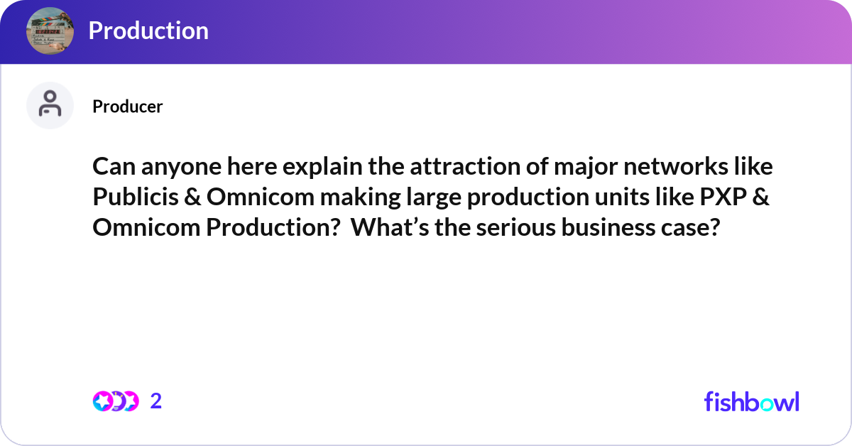 Can anyone here explain the attraction of major ne... | Fishbowl