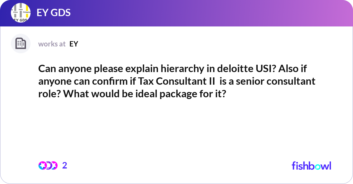 Can anyone please explain hierarchy in deloitte US... | Fishbowl