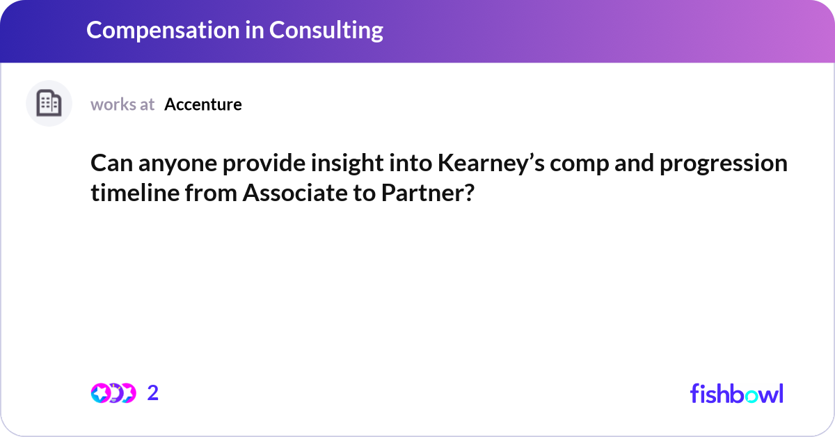 Can anyone provide insight into Kearney’s comp and... | Fishbowl