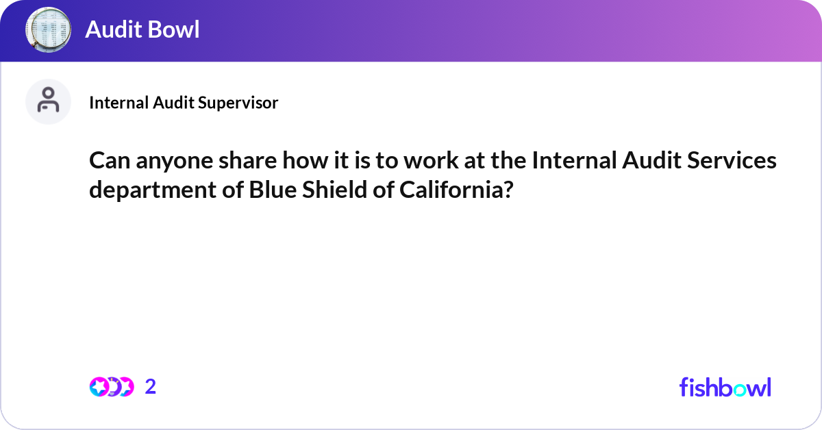 Can anyone share how it is to work at the Internal... | Fishbowl
