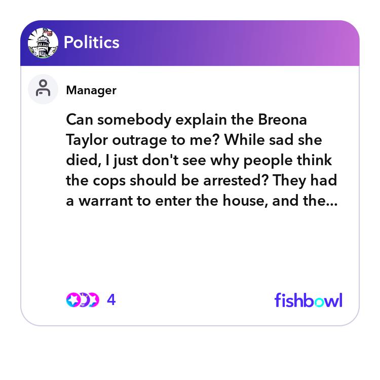 Can somebody explain the Breona Taylor outrage to ... | Fishbowl