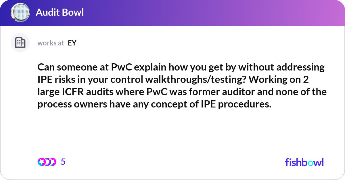 Can someone at PwC explain how you get by without ... | Fishbowl