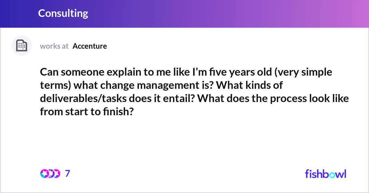 Can someone explain to me like I’m five years old ... | Fishbowl