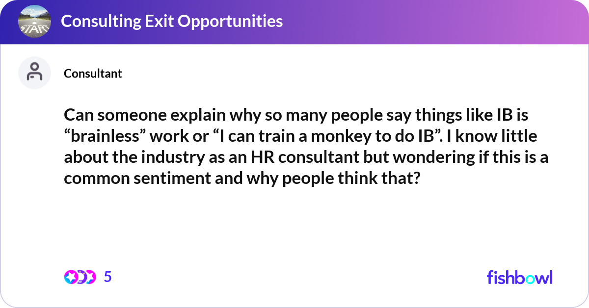 Can someone explain why so many people say things ... | Fishbowl