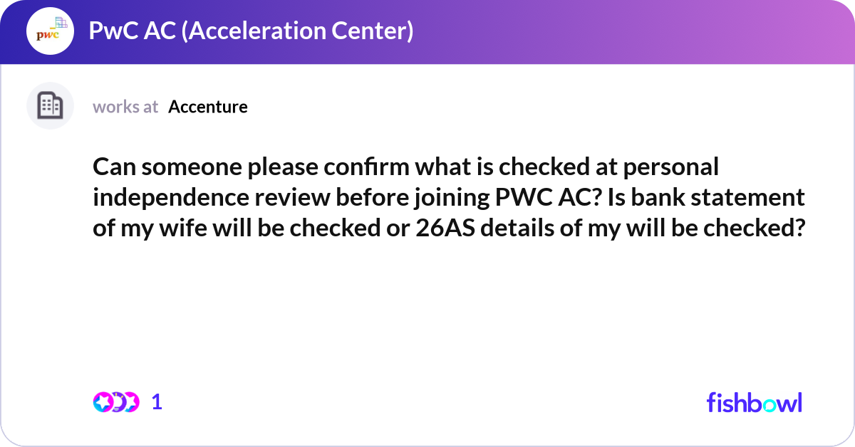 Can someone please confirm what is checked at pers... | Fishbowl