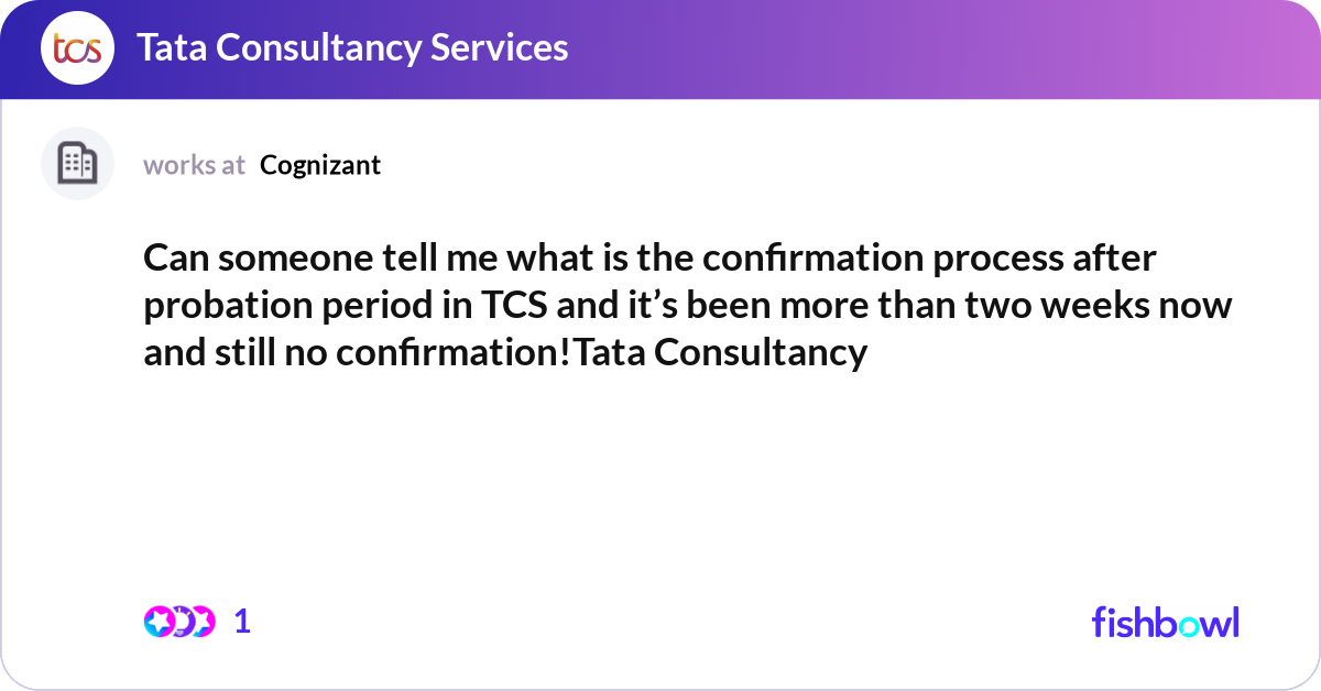 Can someone tell me what is the confirmation proce... | Fishbowl