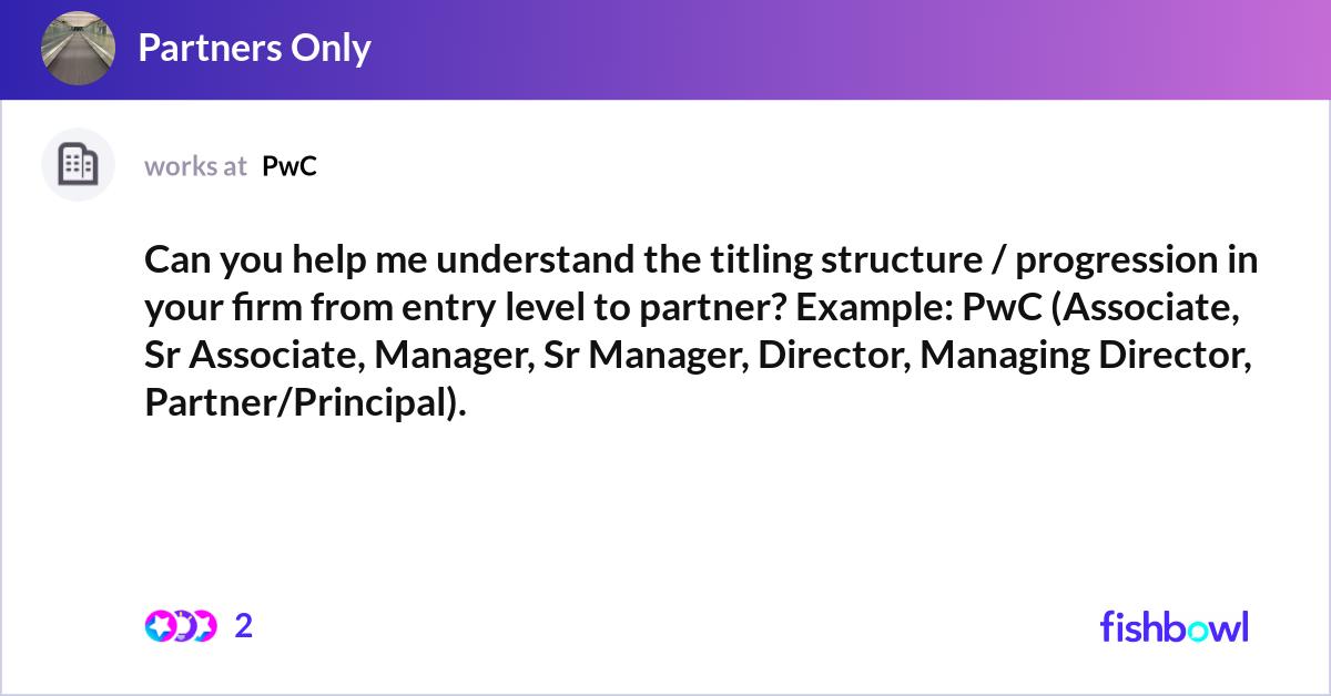 Can you help me understand the titling structure /... | Fishbowl