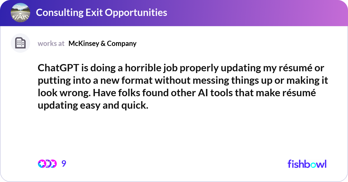 ChatGPT is doing a horrible job properly updating ... | Fishbowl