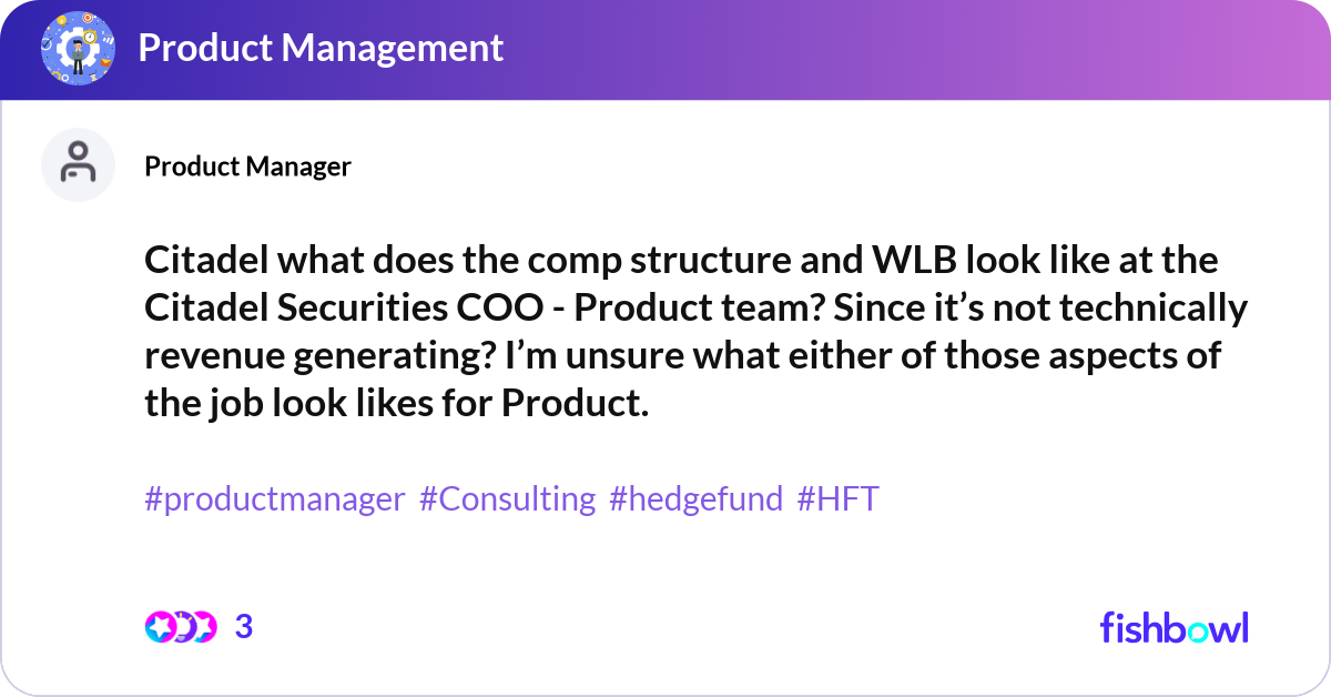 Citadel what does the comp structure and WLB look ... | Fishbowl
