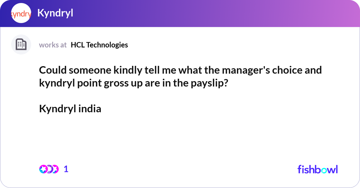 Could someone kindly tell me what the manager's ch... | Fishbowl