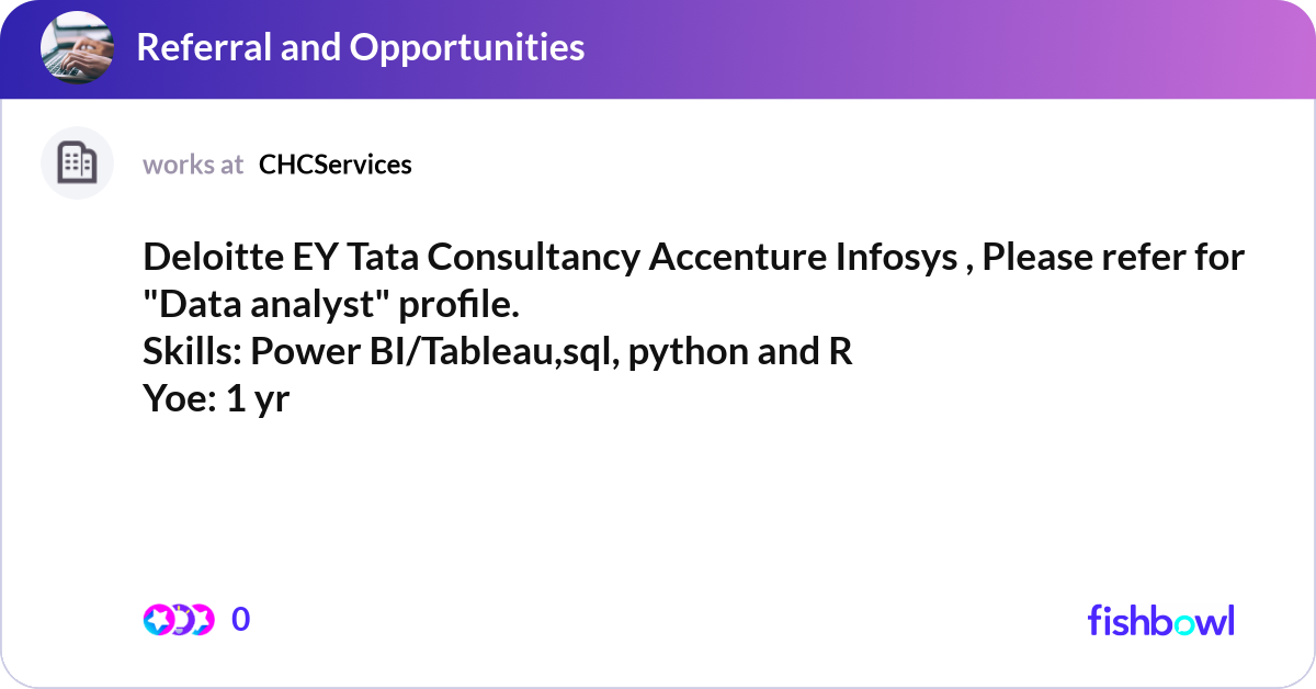 Deloitte EY Tata Consultancy Accenture Infosys , P... | Fishbowl
