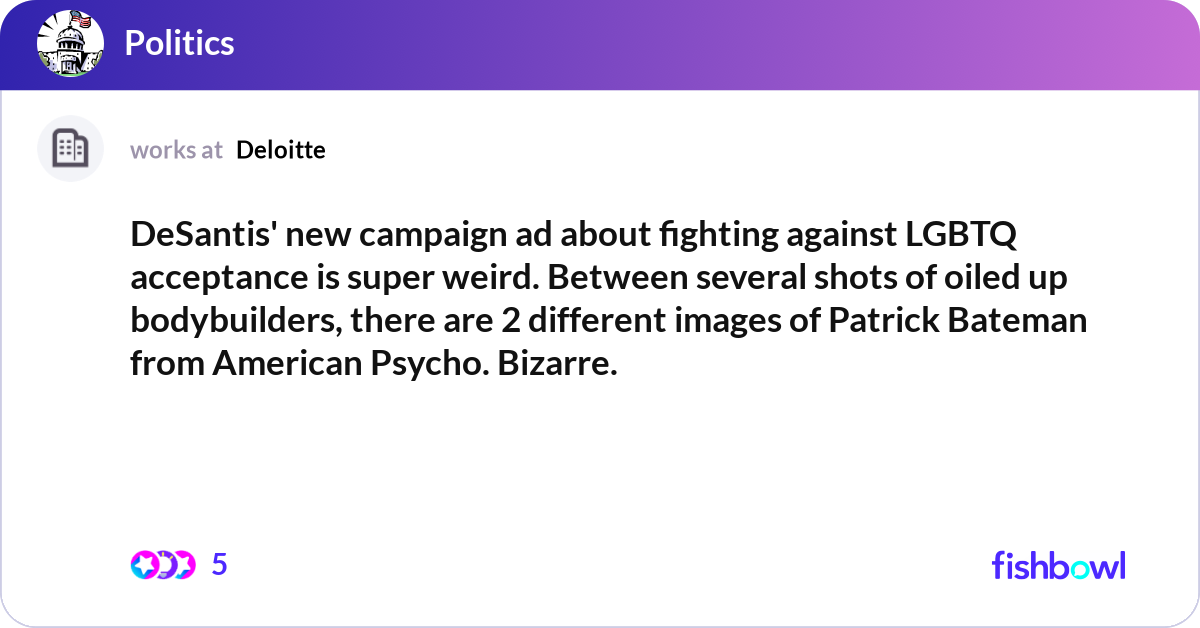 DeSantis' new campaign ad about fighting against L... | Fishbowl