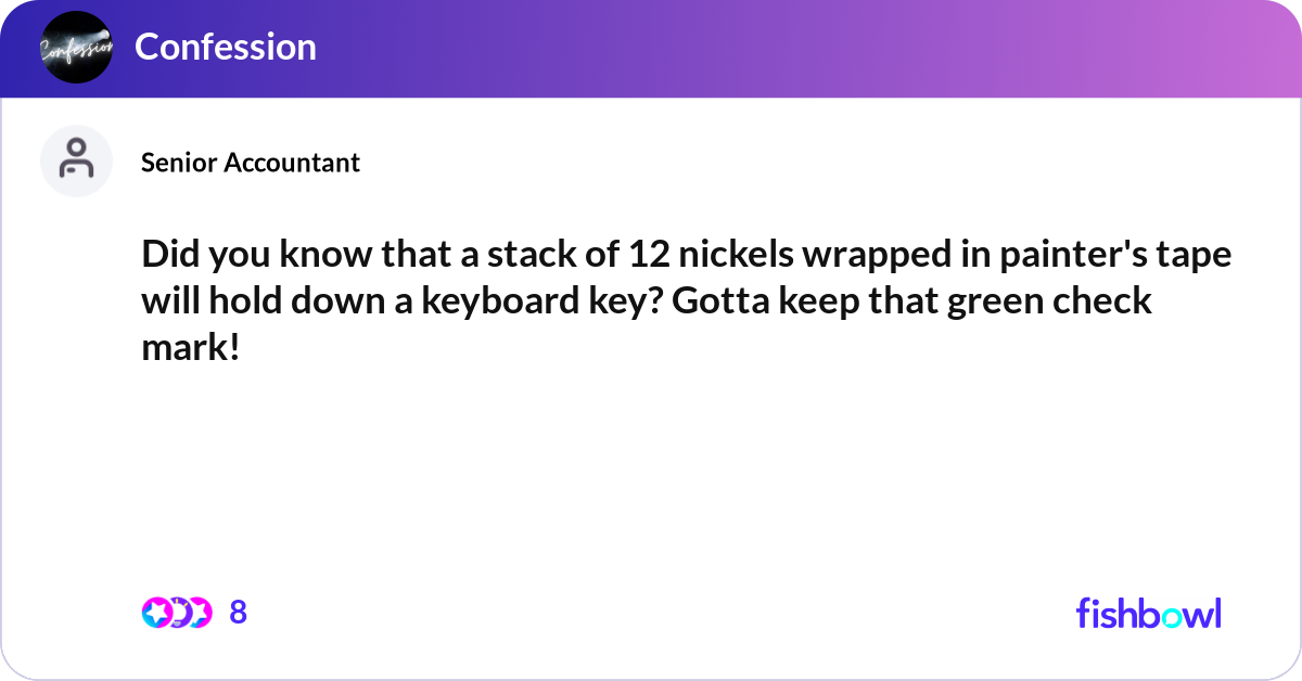 Did you know that a stack of 12 nickels wrapped in... | Fishbowl