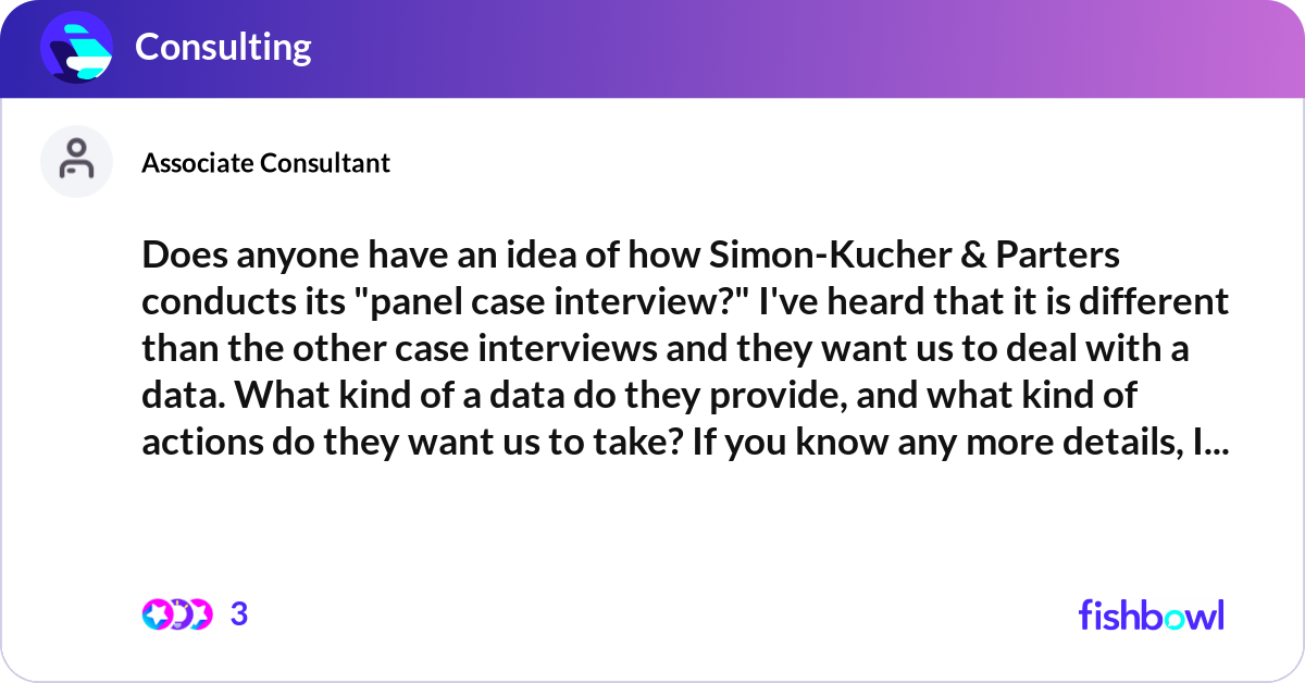 Does anyone have an idea of how Simon-Kucher & Par... | Fishbowl