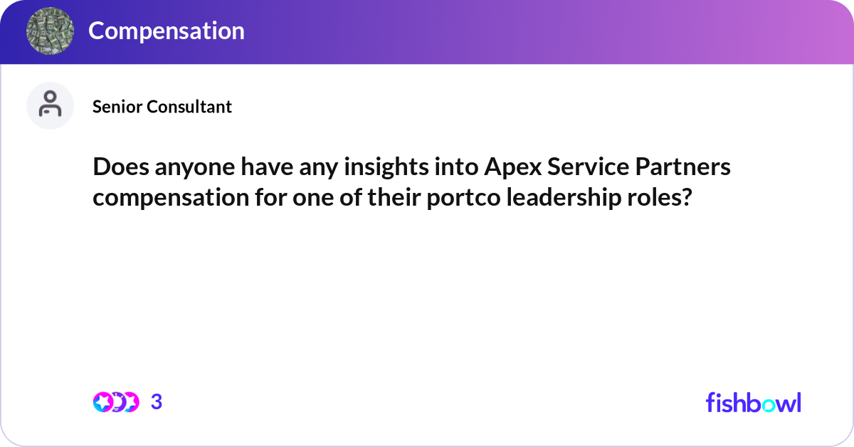 Does anyone have any insights into Apex Service Pa... | Fishbowl