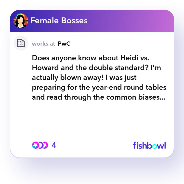 Does anyone know about Heidi vs. Howard and the do... | Fishbowl