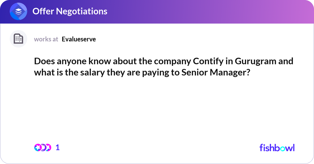 Does anyone know about the company Contify in Guru... | Fishbowl