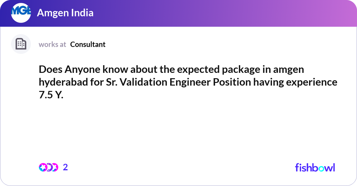 Does Anyone know about the expected package in amg... | Fishbowl