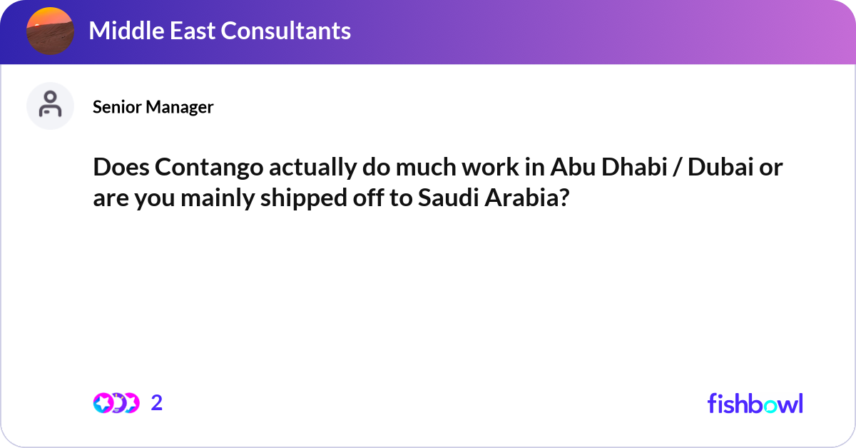 Does Contango actually do much work in Abu Dhabi /... | Fishbowl