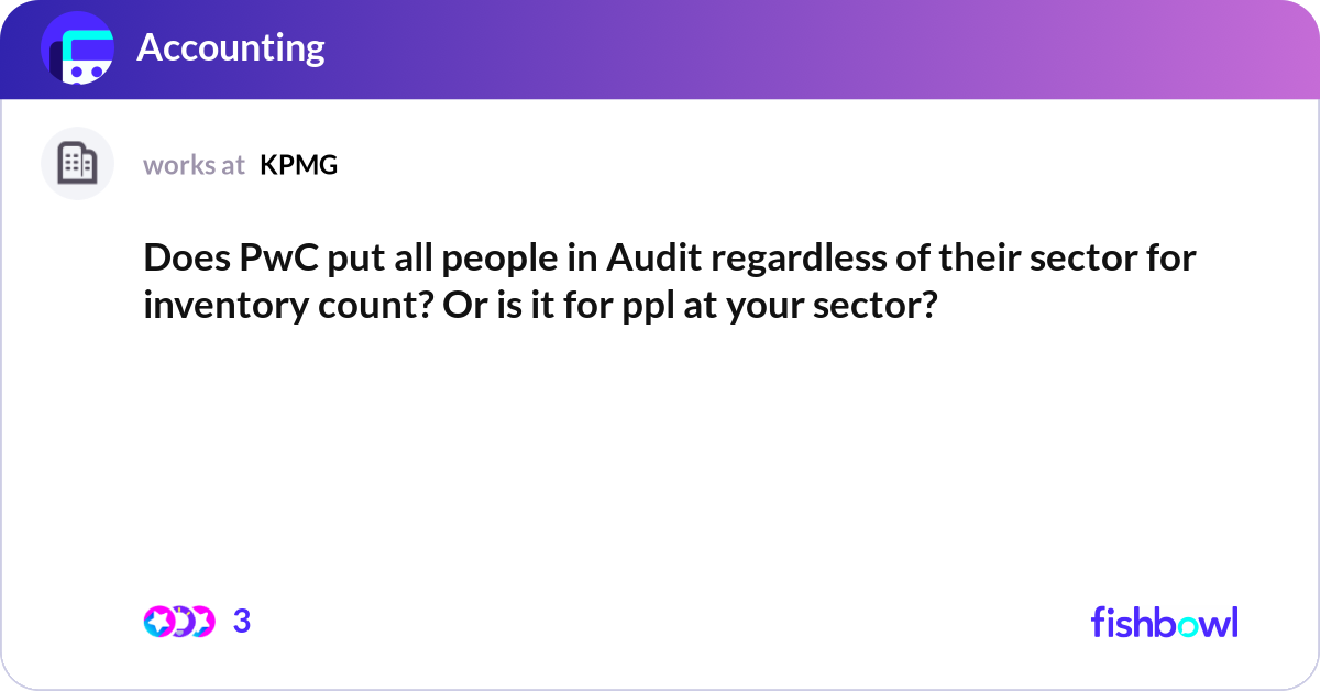 Does PwC put all people in Audit regardless of the... | Fishbowl